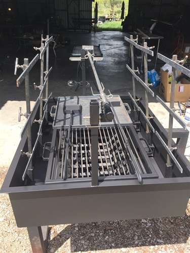 The NorCal Ovenworks Porteno Asado Cross Rotisserie Kit brings the ...