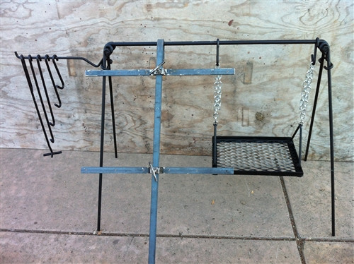 086 Porteno Asado Cross Rotisserie Kit: Authentic Argentinean BBQ
