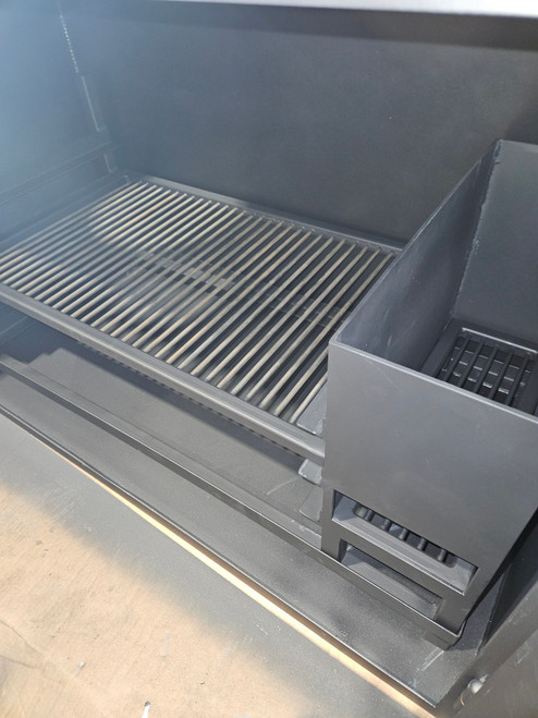Fireplace with Doors and a BBQ Grill Insert