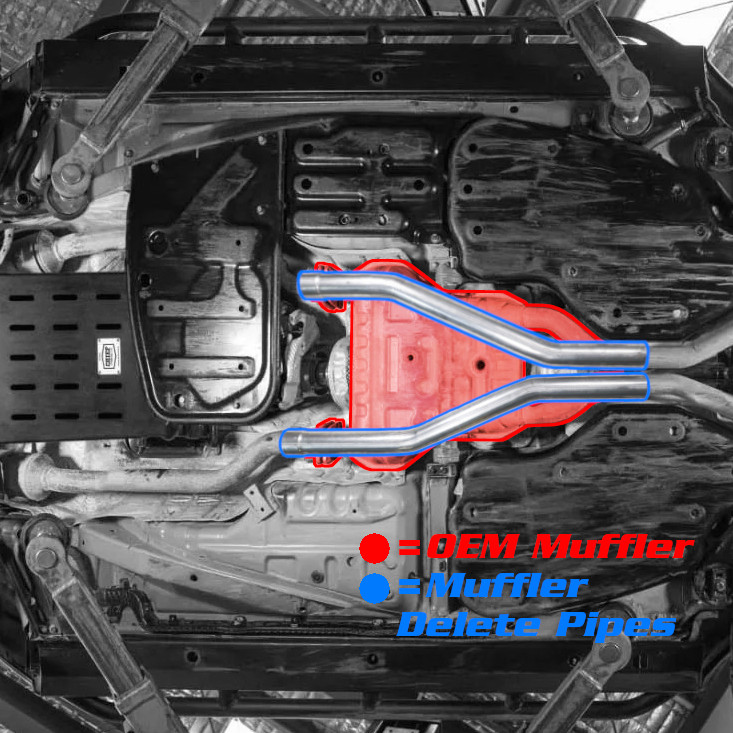 Mandrel Bent Mid Muffler Delete Dodge/Jeep Durango/Grand Cherokee ,USA Made