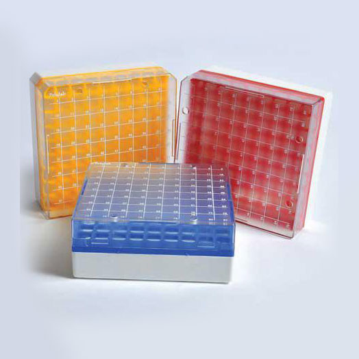 Cryo Vial Rack/Freezer Box for 2mL Vials, Autoclavable PC, pack/4