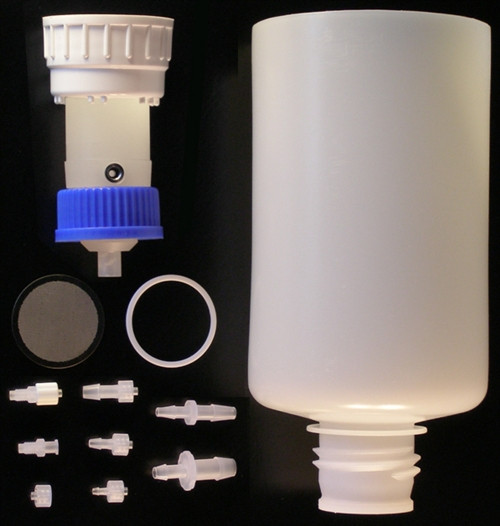 2 Liter Vacuum Funnel, Filter System, PP with Steel Vacuum Port