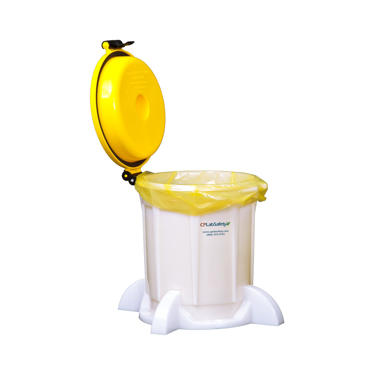 Bench Top Solid Waste Container, 5 Liter with Lid