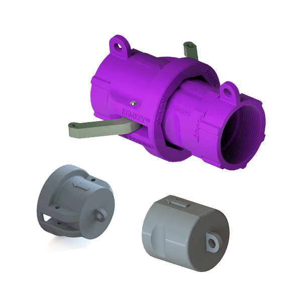 2" NPT Chemical Safety Coupling Kit (includes Cap, Plug) For Poisons