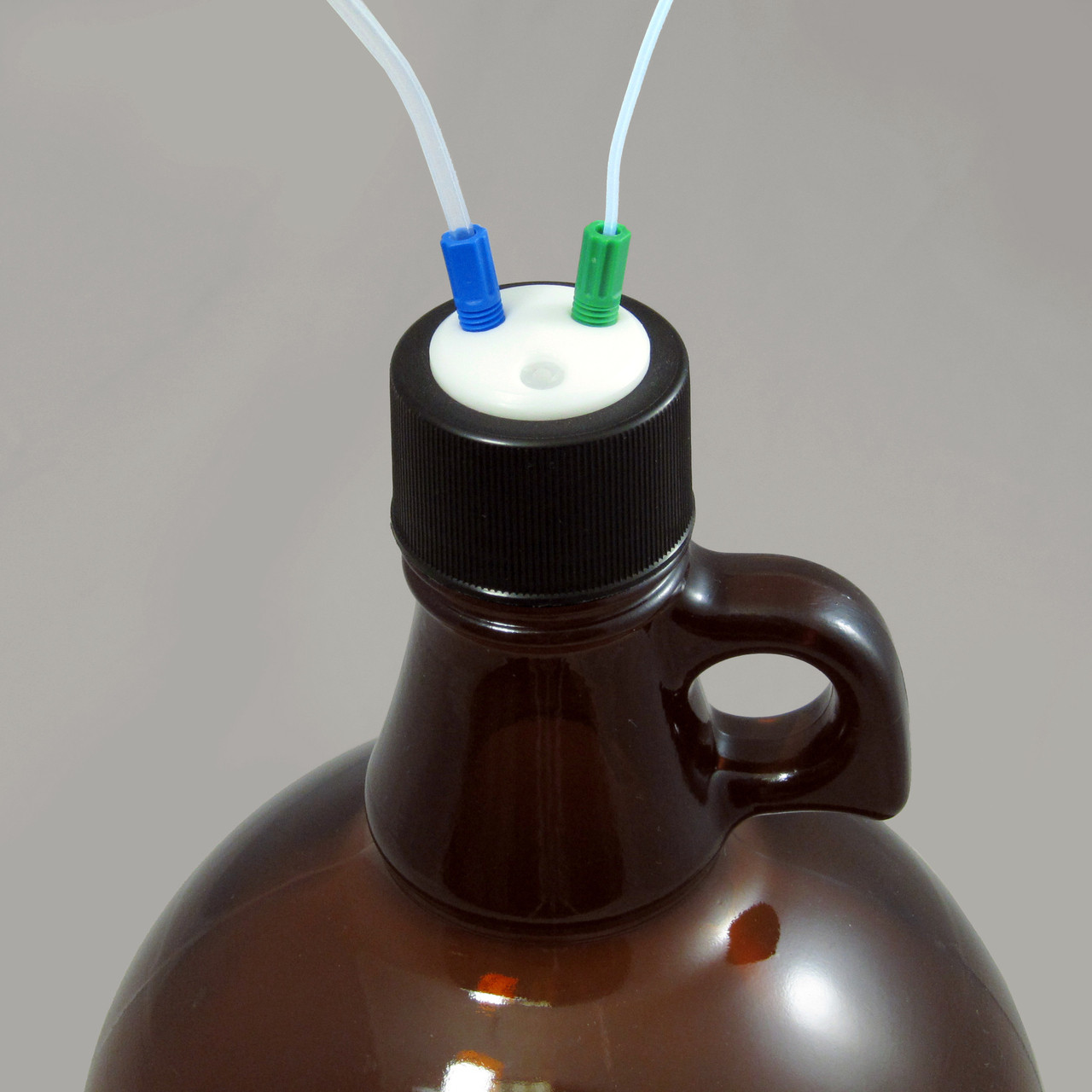 Port Cap System, 4L Coated Glass Bottle, 38mm Cap, Secondary Container