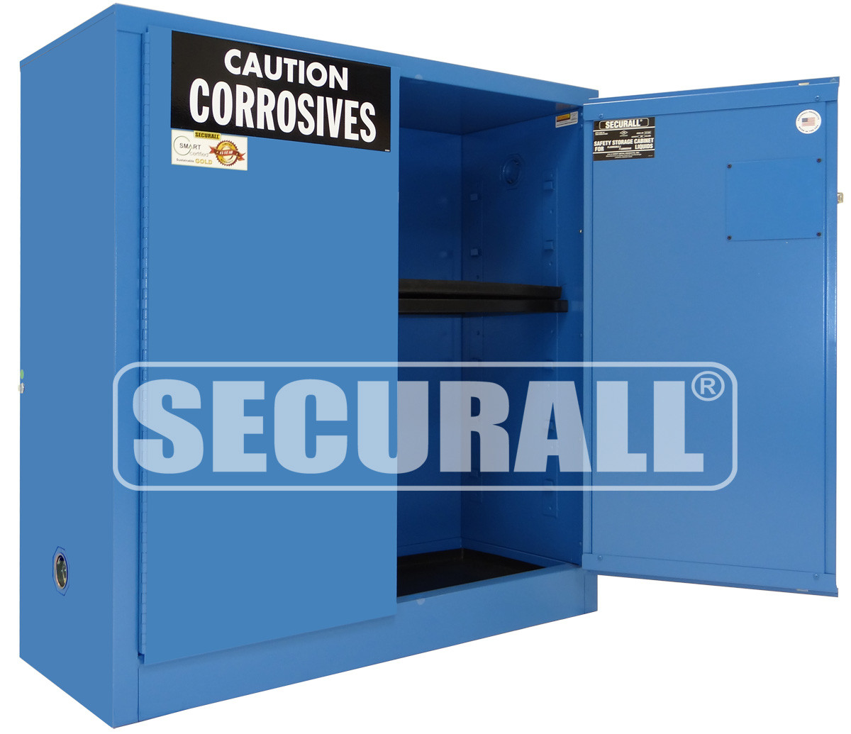 Acid Cabinet for Safety Cans (Flammables and Corrosives), 30 gal, Self ...