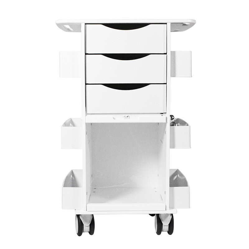 Core DX Cart with Sliding Door White