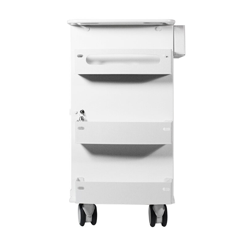 Core DX Cart with Sliding Door White