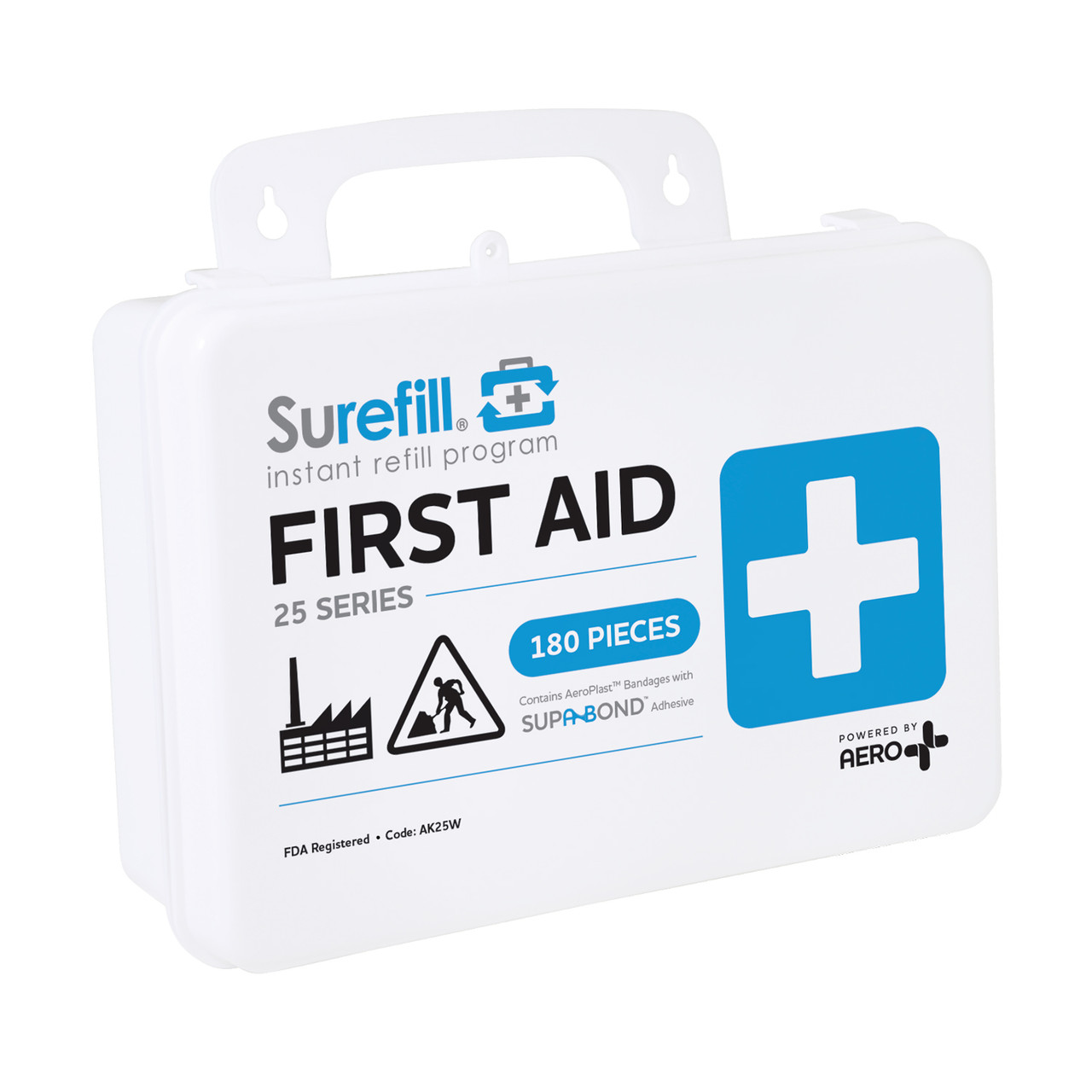 Surefill® 25 Series All Purpose First Aid Kit - Weatherproof Plastic Case