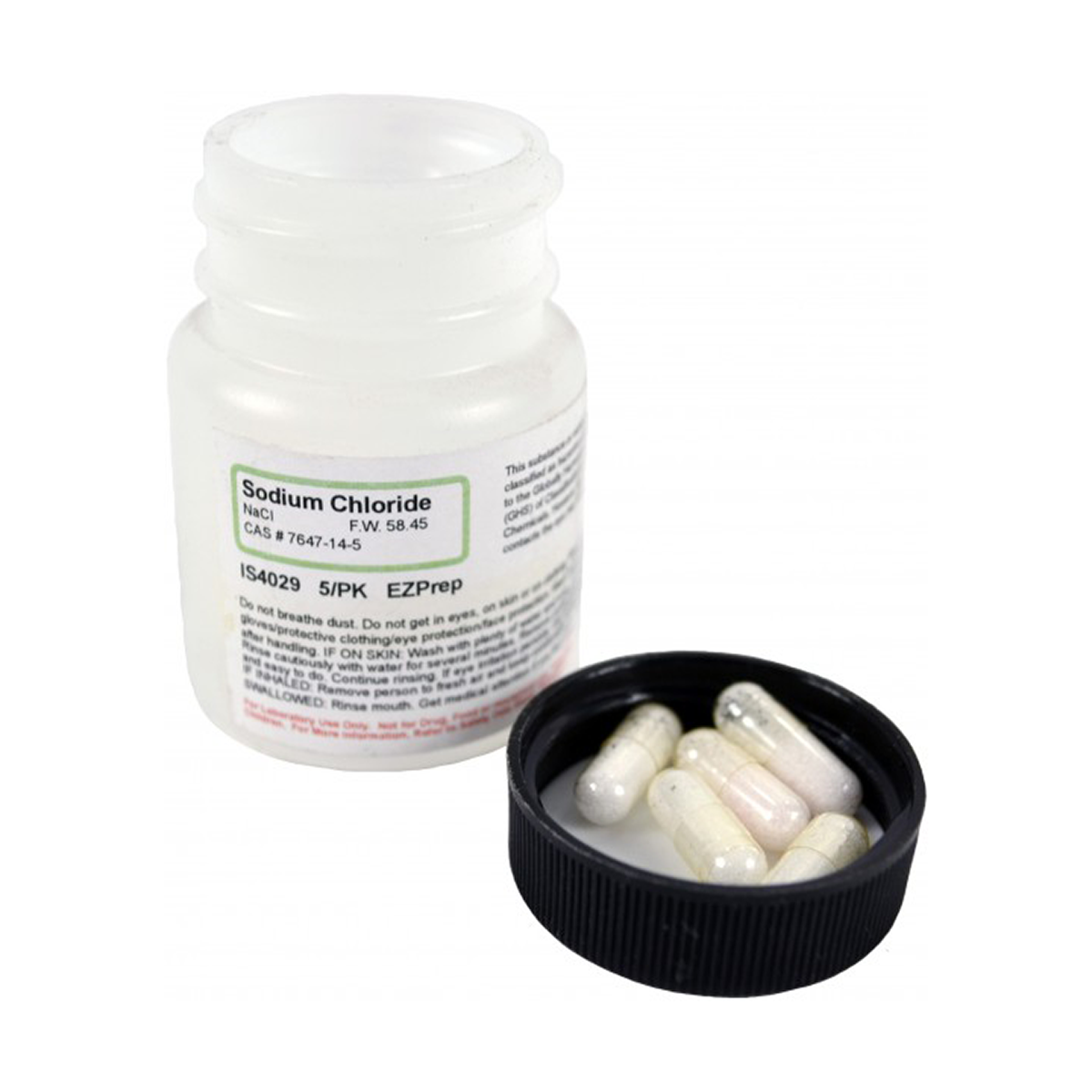 Student Activity Kit, EZ-Prep, Sodium Chloride 5 Pk Makes 5 x 50ml 0.1m ...