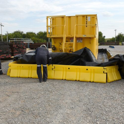Ultra Spill Containment Wall® M2, Modular, Corner, 1' High