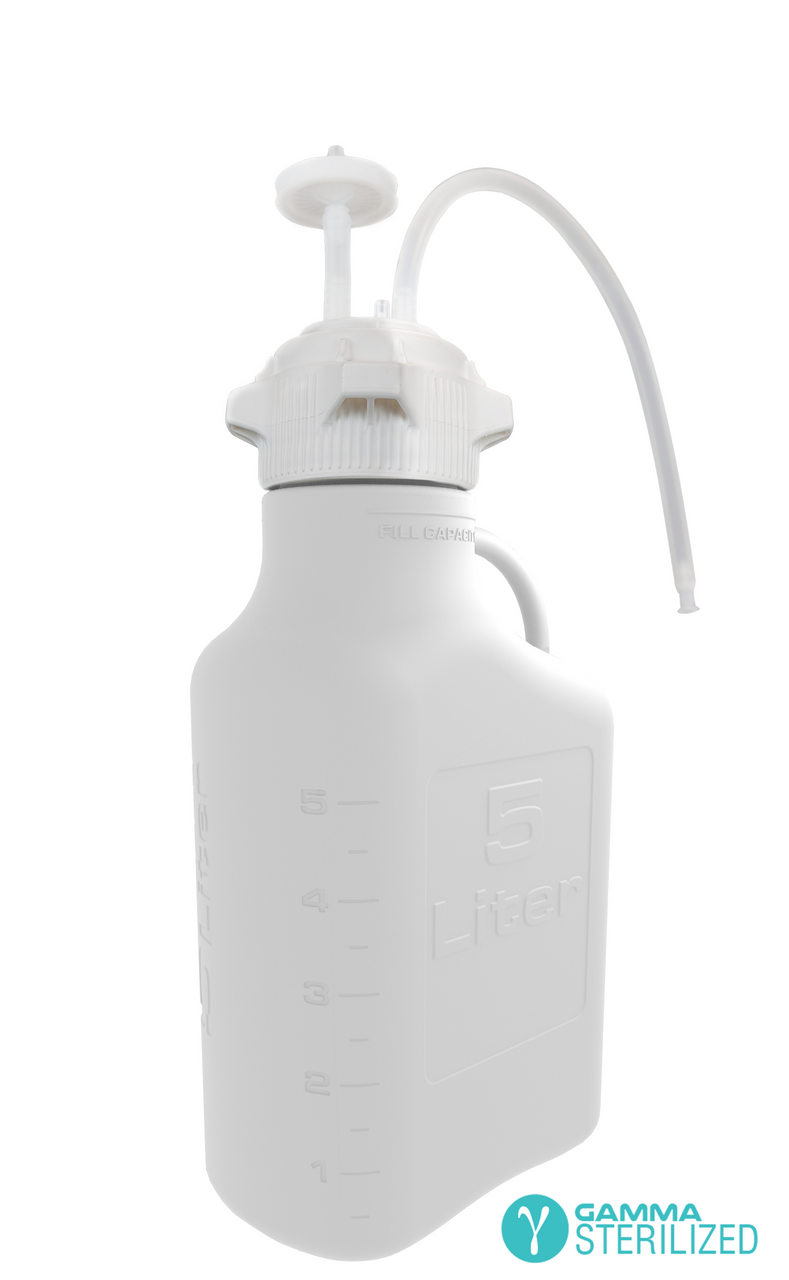 EZBio Single-Use Assembly, 5 Liter Carboy, Sterile HDPE with 83B ...