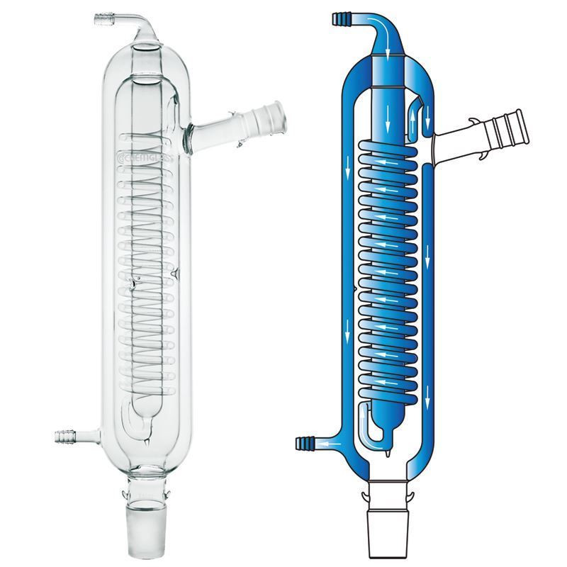 High Efficiency Condenser, 500mm, 24/40 Joint, 400mm Jacket Length