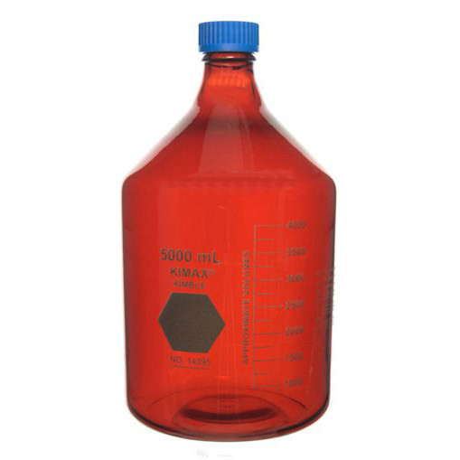 KIMBLE® KIMAX® RAY-SORB GL-45 Media Bottle, 5000ml