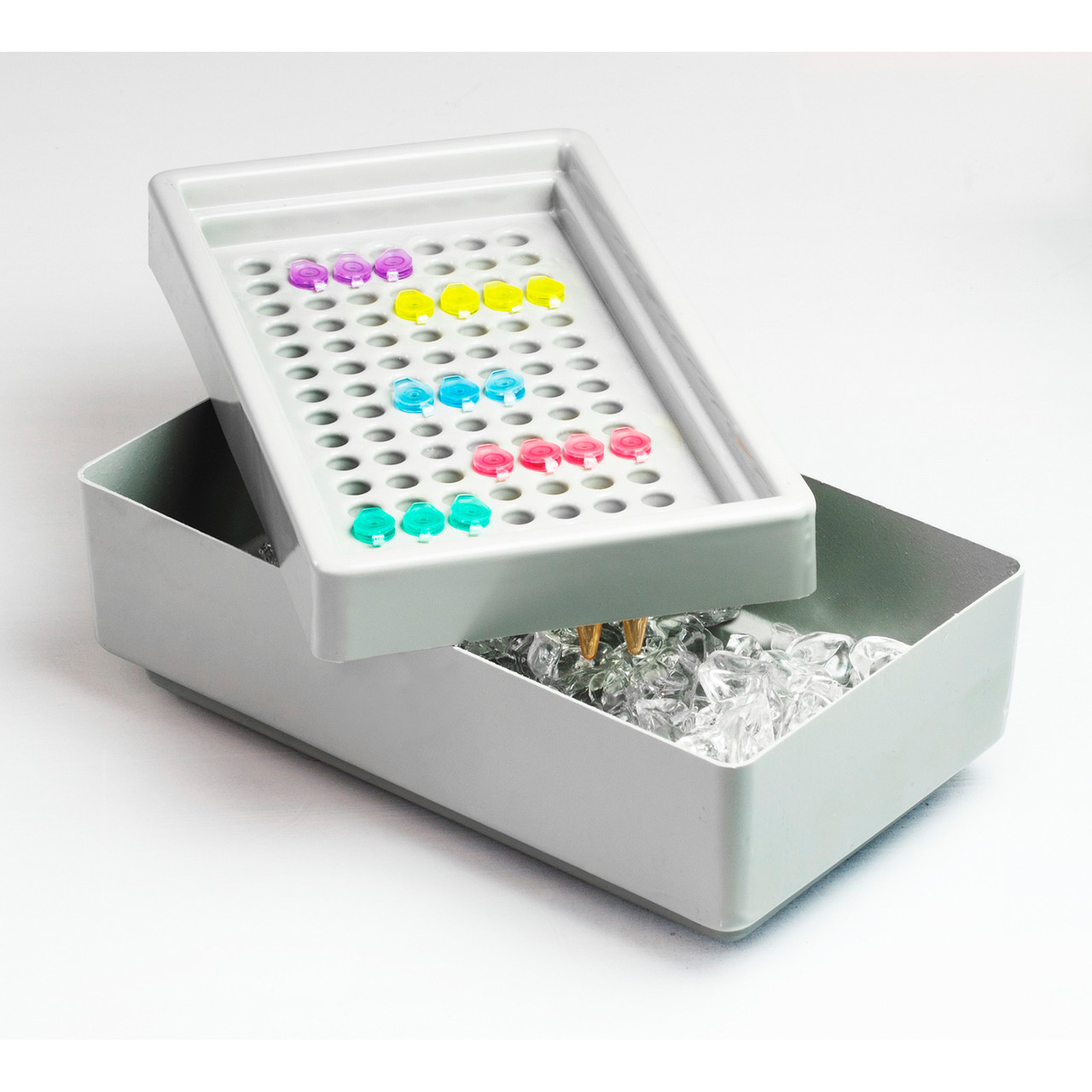 Bel-Art Microcentrifuge 120 Places Tube Ice Rack For 1.5mL Tubes, Each