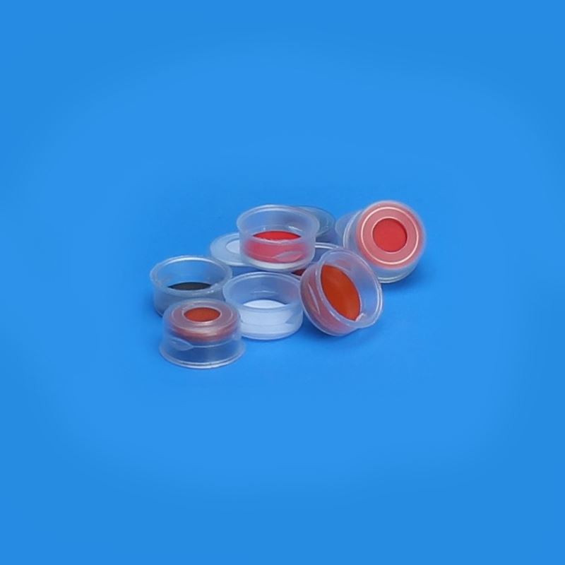 Cap, GC Chem Snap, Polypropylene with PTFE/Silicone/PTFE Septum, pack/100
