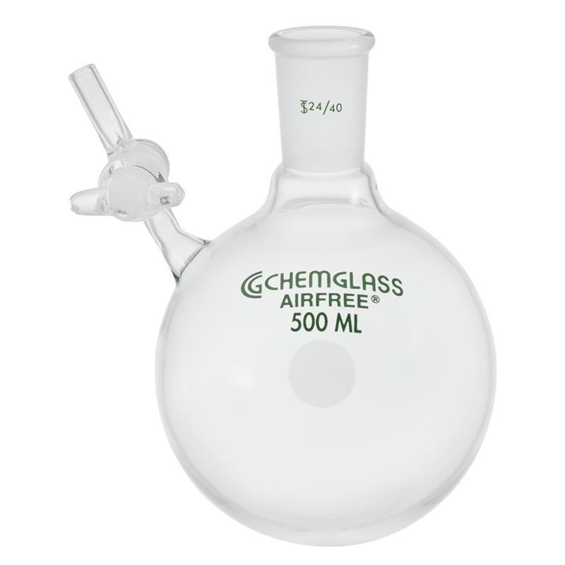 Airfree Schlenk 1000mL Reaction Flask, 24/40 Outer Joint, Valve, each
