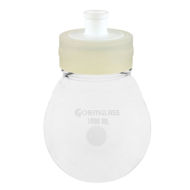 2,000mL Single Neck Heavy Wall Wide Mouth Recovery Flask, GL80 ...