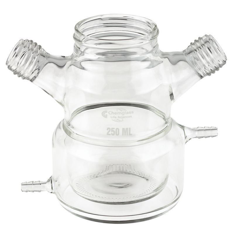 Spinner Flask Only, 100mL, Jacketed, BioProcess, Plain Bottom, each