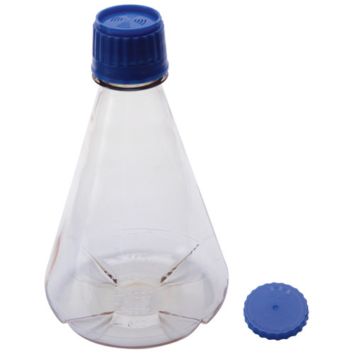 Erlenmeyer Flasks with Screw Cap, Autoclavable Polycarbonate, Sterile ...