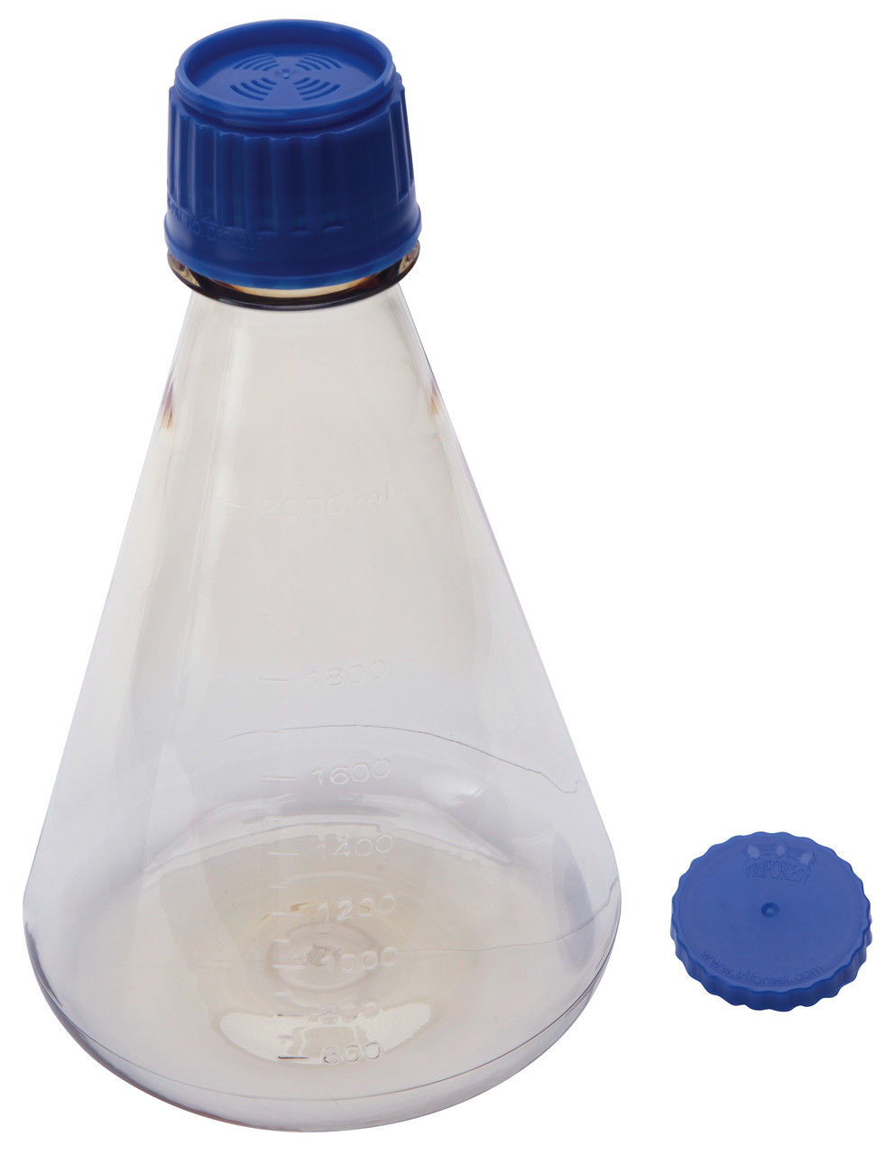 Erlenmeyer Flasks with Screw Cap, Autoclavable Polycarbonate, Sterile ...