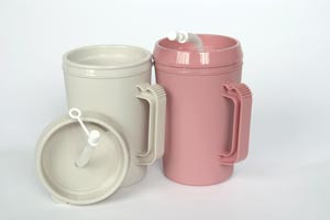 pink plastic pitcher