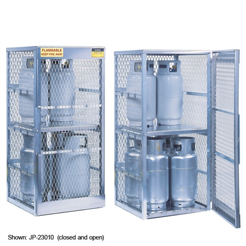 Vertical Gas Cylinder Storage Locker, Aluminum (CSA), 8 Cylinder