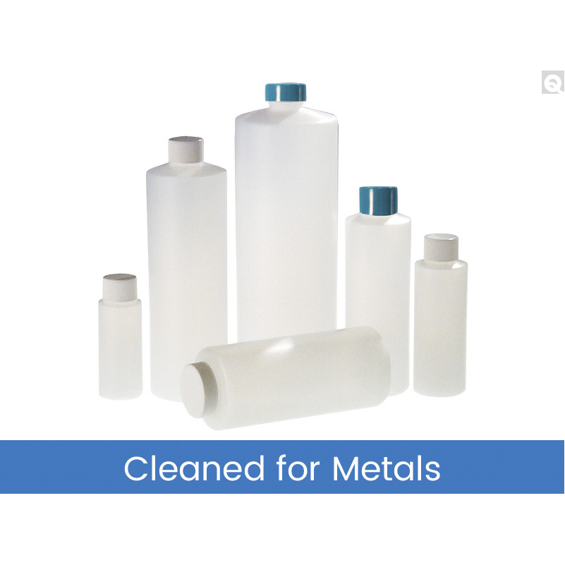 16oz (480 ml) HDPE Cylinder with 28-400 White Polypropylene SturdeeSeal ...