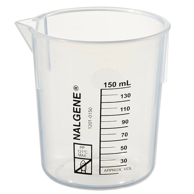Nalgene® 1201-2000 Polypropylene Beakers, Low-form Griffin Beaker, 2 ...