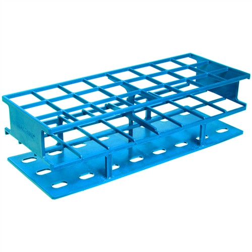Nalgene® 5970-0330 Test Tube Rack, Autoclavable, Blue, 30mm tubes, case/8