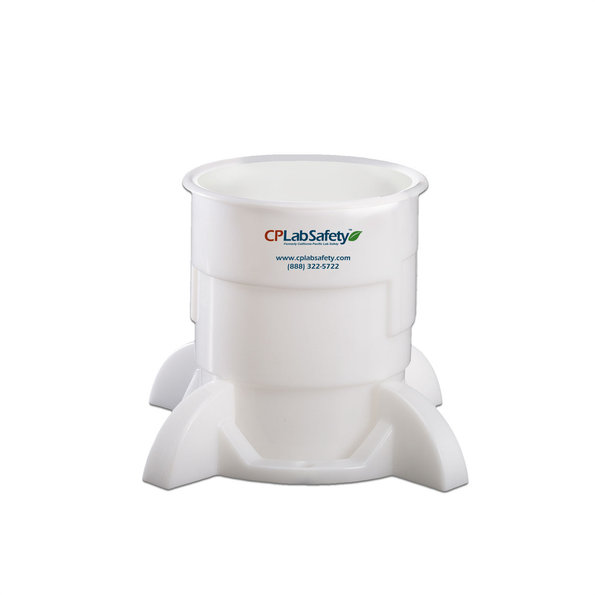 Secondary liquid waste container with base for Nalgene 2 Liter bottle