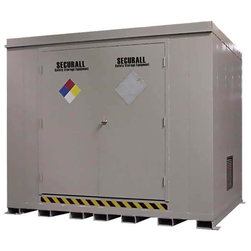HazMat Drum Storage Building with Optional Fire Rating, 16-Drum
