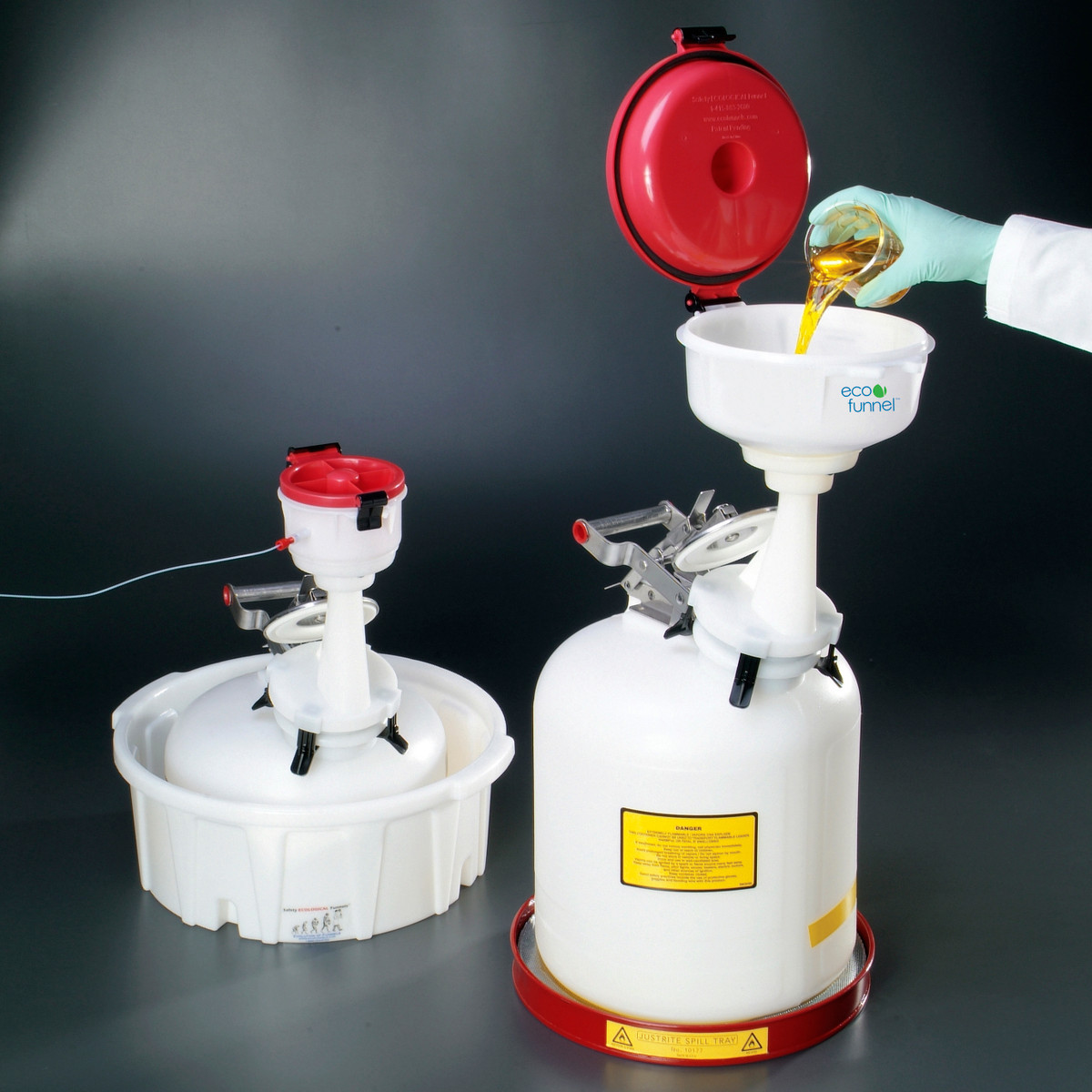 8" ECO Funnel® for Justrite® polyethylene waste disposal cans