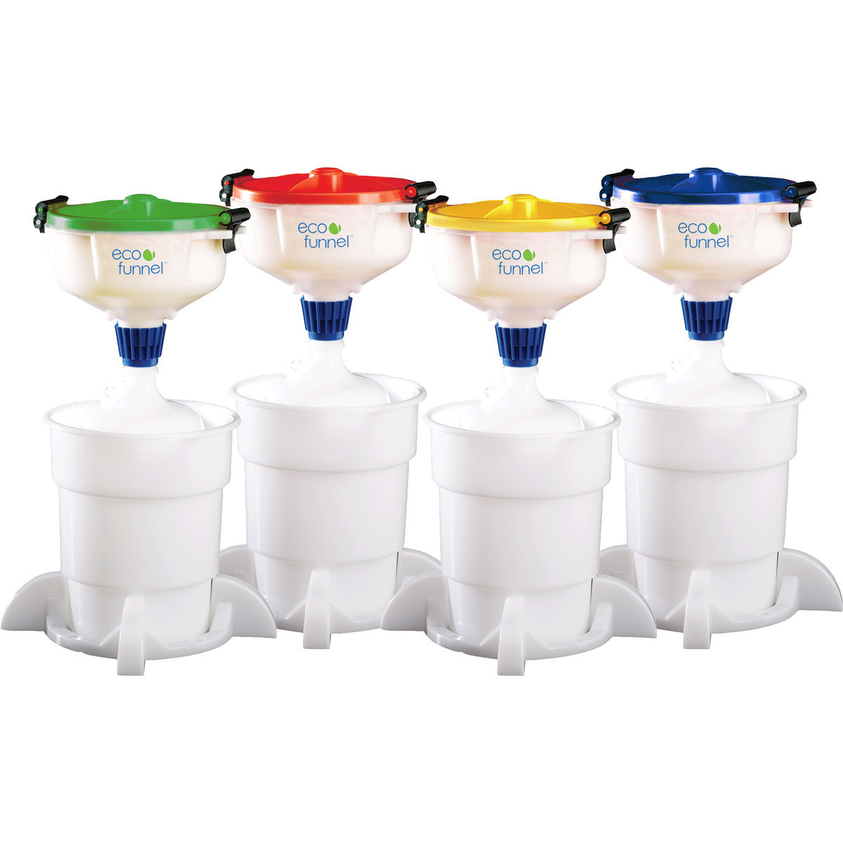 8" ECO Funnel® system with 4 liter, 38-430 cap with secondary container