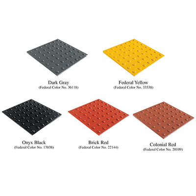 ADA Tile, 1 x 1 Detectable Warning Mat, Retrofit Model, Each