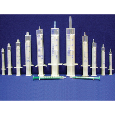3mL Air-Tite Clear Luer Lock Tip Syringes, PP Body/Plunger, Black Non ...
