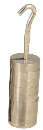 Stainless Steel Slotted Mass Set with Hangers, Set of 9 Weights ...