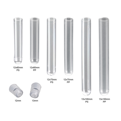 Test Tube / Culture Tube, 13x100mm, 8 ml, PP, Rimless, No Cap ...