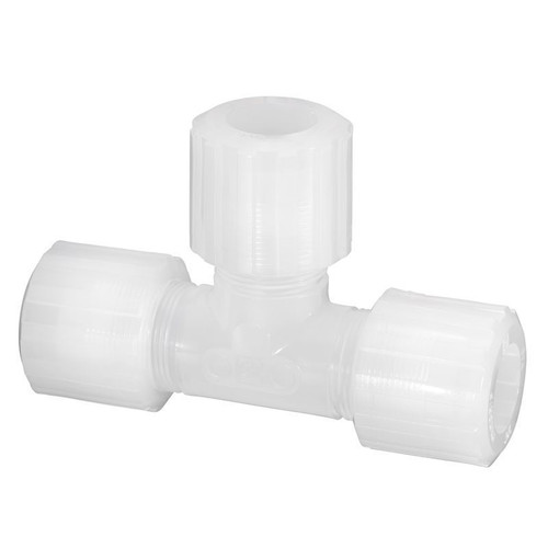 1/2" PFA Tee Compression Fitting, each