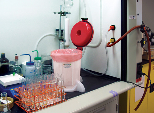 Bench Top Solid Waste Container, 5 Liter with Lid