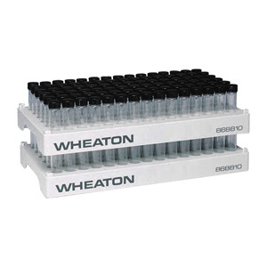 Wheaton® Vial Rack, 17.1mm Open ID, 90-Position, PP, case/5