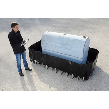 UltraTech 550 Gal Tank Containment Sump, Flexible Model, Choose Drain