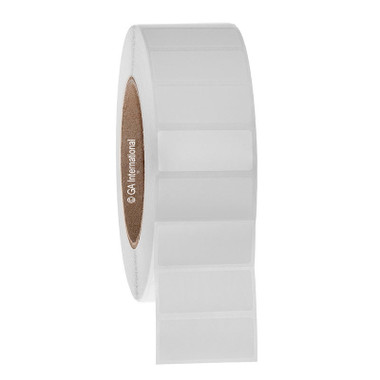 Blackout Paper Labels, White, 1.75" x 0.75", 2000 labels/roll