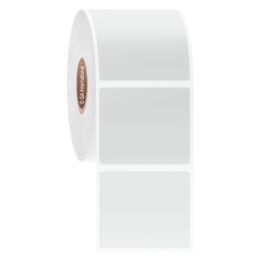 Blackout Paper Labels, White, 1.625" x 1.375", 2500 labels/roll