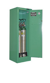 Oxygen Storage Cabinet, Manual Close, Holds 2-4 FULL (D or E) Cylinders ...