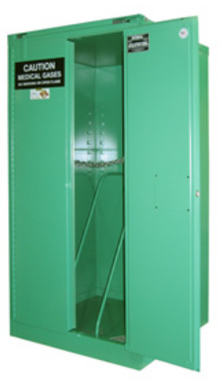 Oxygen Storage Cabinet, Self-Closing, Holds 9-12 FULL (D or E ...
