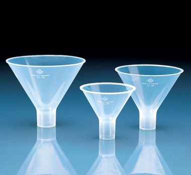 Powder Funnel, PP, D: 65mm, Length 68mm, Stem D: 15mm, case/10