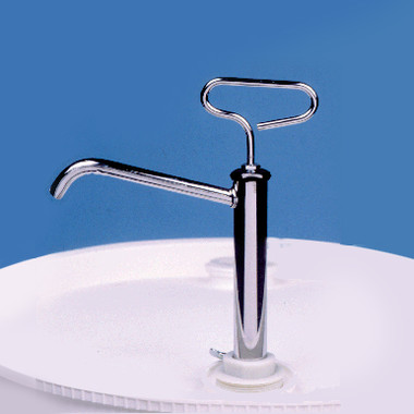 Chemical Hand Drum Pump, Stainless Steel/PTFE, 8oz/stroke