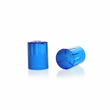 KIMBLE® KIM-KAP® Polypropylene Cap, Blue, Fits 18 mm Tube OD, case/1000