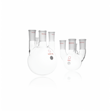 KIMBLE® KONTES® Four Vertical Neck Round Bottom Flask, 24/40 Center ...